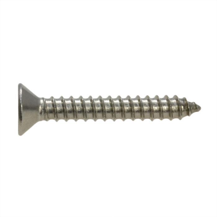 Pack of 10 Stainless 6g x 1/4" Countersunk Phillips Self Tapper Screw ...