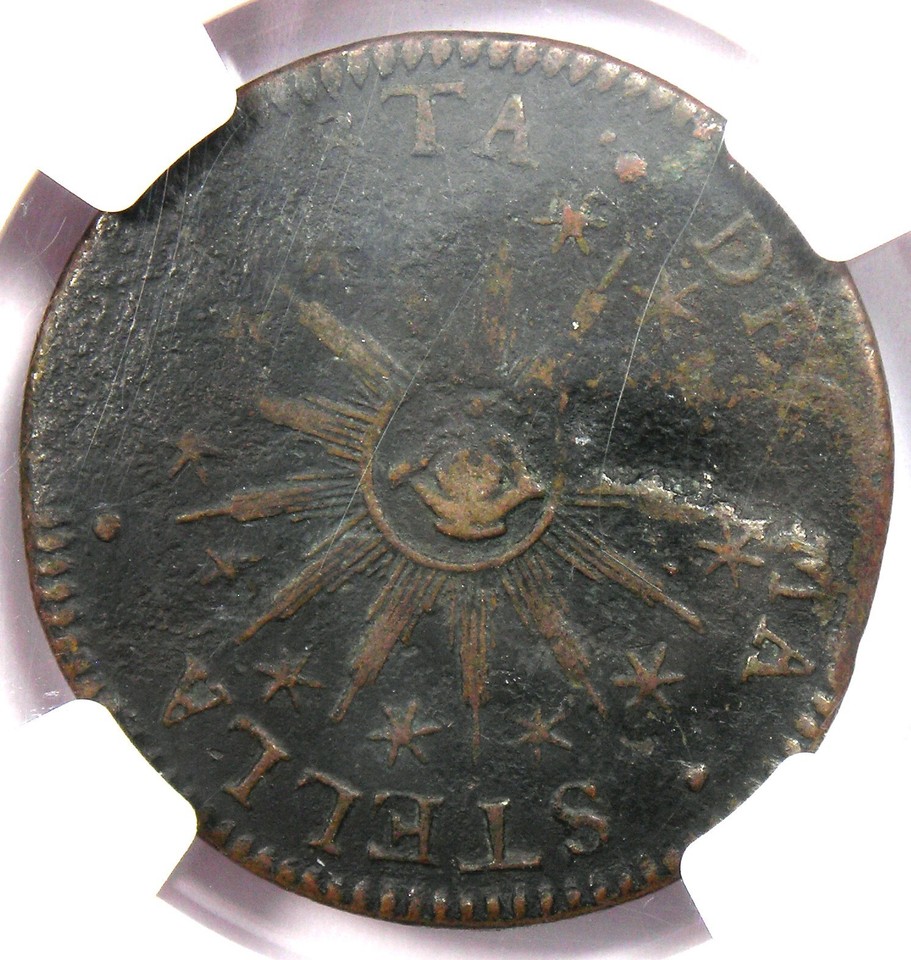 1786 Vermont Vermontensium Copper Coin - Certified NGC VF Details ...