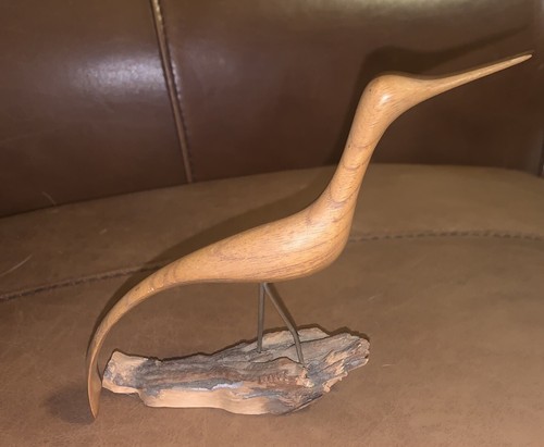Unsigned DR Bushey Wood Egret Crane Heron Bird Sculpture | eBay