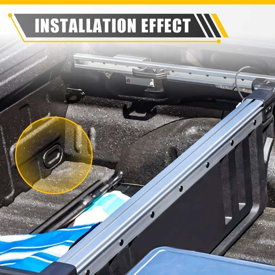 2x Plastic Bed Truck Oval Drain Plug Cover Cap Black Fit Ford 1997-2018 ...