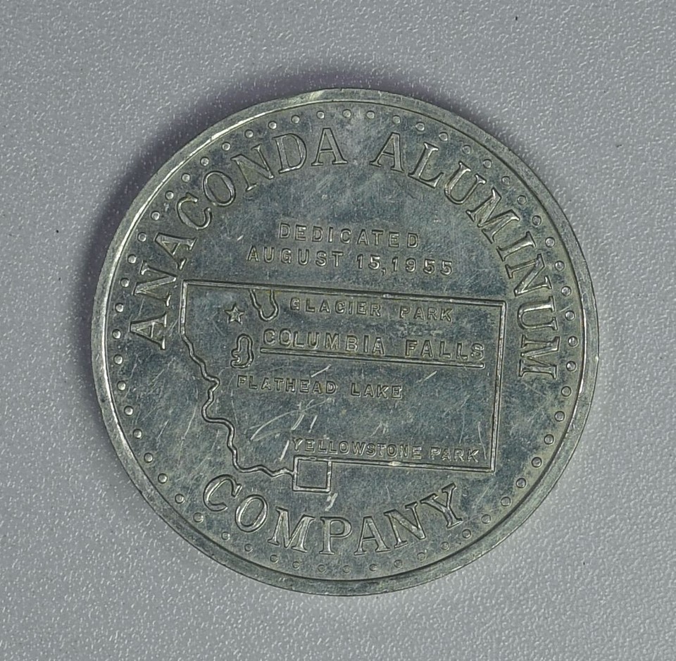 Anaconda Aluminum Company token August 15, 1955, 50 mm Coin / So Called ...