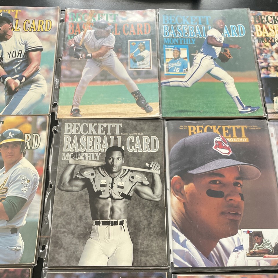 Beckett Baseball Card Monthly Magazines Vintage Lot of 17 Issues 1987 ...