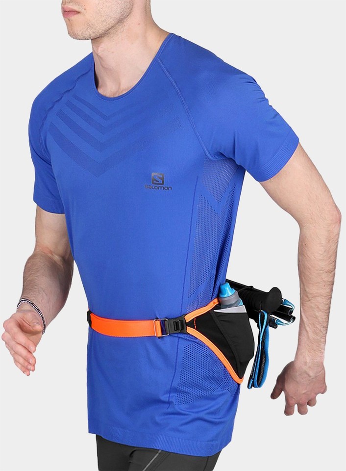 DYNAFIT flask trail running belt zip pocket phone gel hydration pole ...