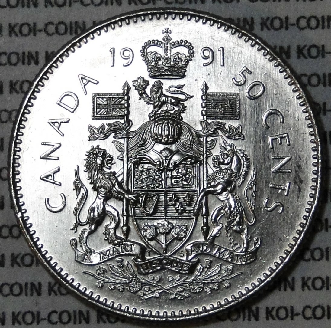 BU UNC Canada 1991 50 cent 50c half dollar coin from mint roll | eBay