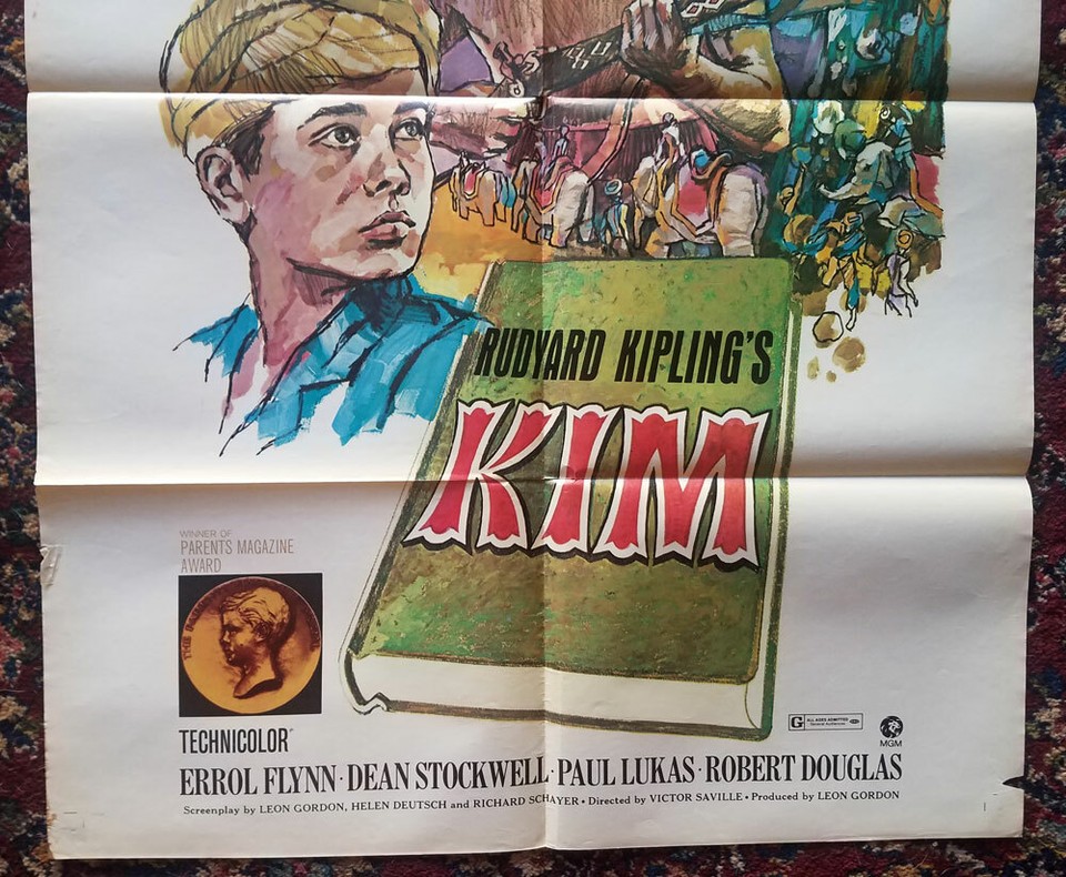KIM (Rudyard Kipling's) Original Movie Poster 1950 One Sheet Folded ...