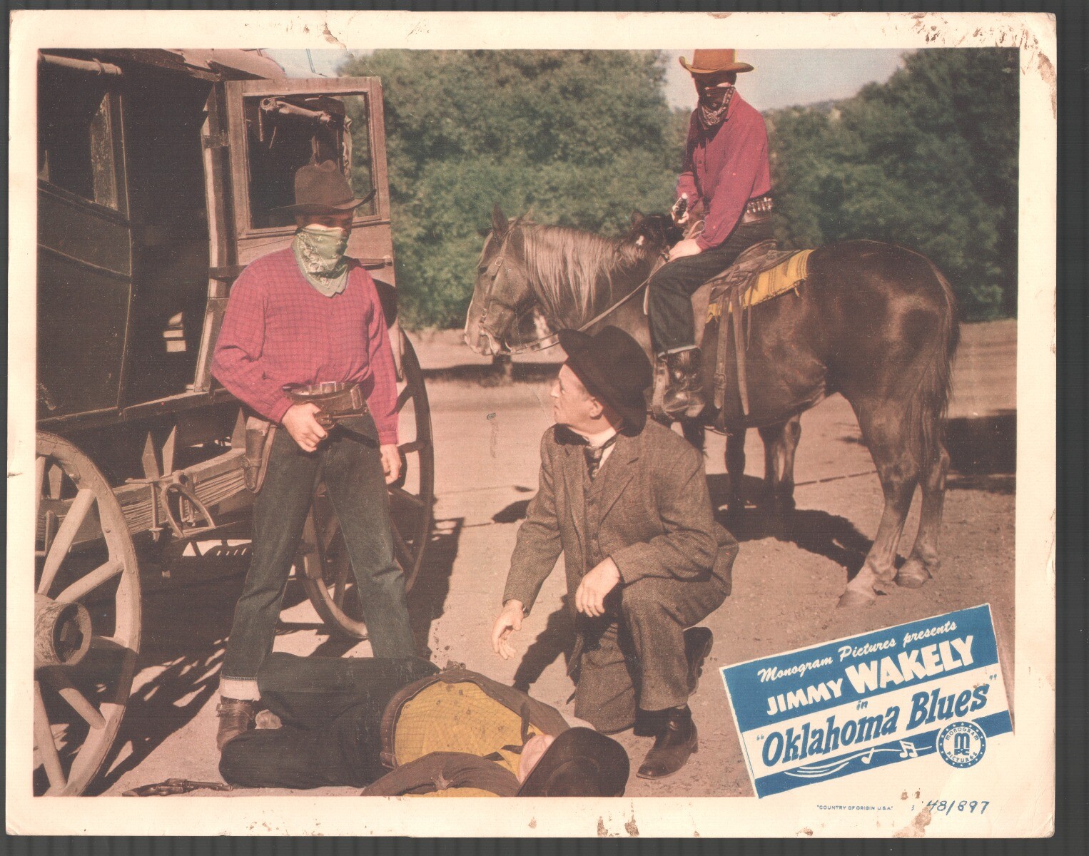 Lobby Card: Oklahoma Blues 11"x14" Lobby Card #3 Jimmy Wakely Western ...