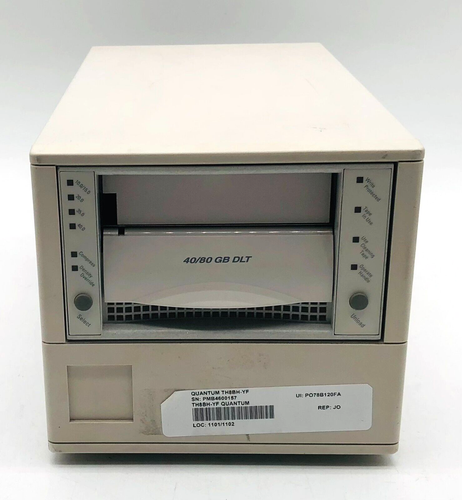 QUANTUM 40/80 GB DLT TH8BH-YF EXTERNAL TAPE DRIVE | eBay