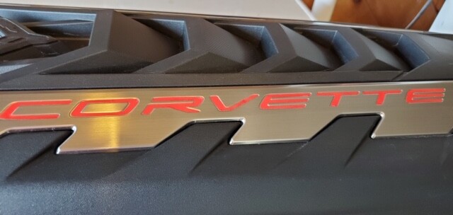 Corvette C8 engine cover decal insert inlays stickers | eBay