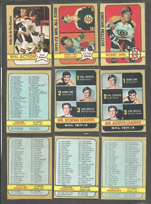 1972-73 OPC HOCKEY SET 341/341 CARDS BOBBY ORR RARE | eBay