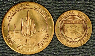 2 Arizona Sales Tax Tokens, 1930's, Choice BU or Better, 1 & 5 mils | eBay