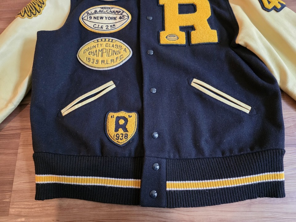 Rugby Ralph Lauren Varsity Letterman Jacket- Size Large | eBay