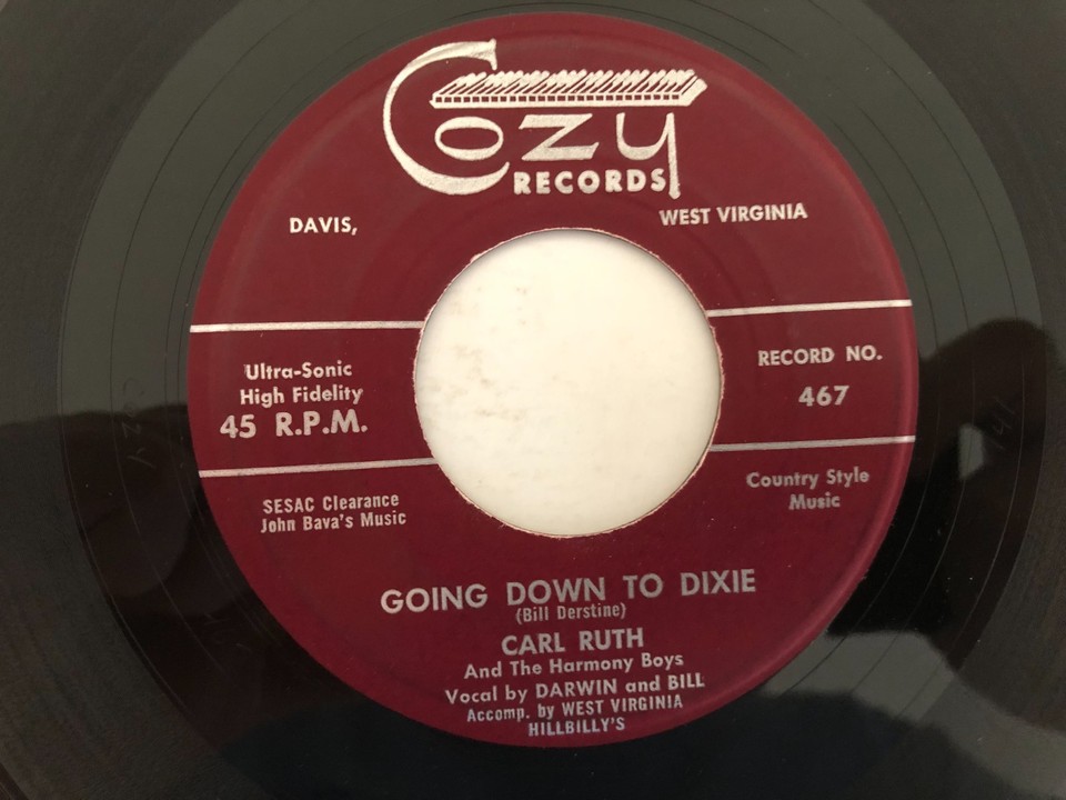 '59 West Virginia Bluegrass 45 CARL RUTH Deerfield Valley COZY hear | eBay