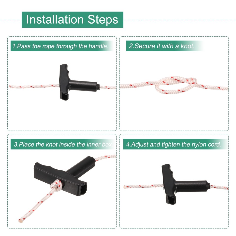 Recoil Start Rope, 10-Meter 4.5mm Nylon Engine Start Rope, White | eBay