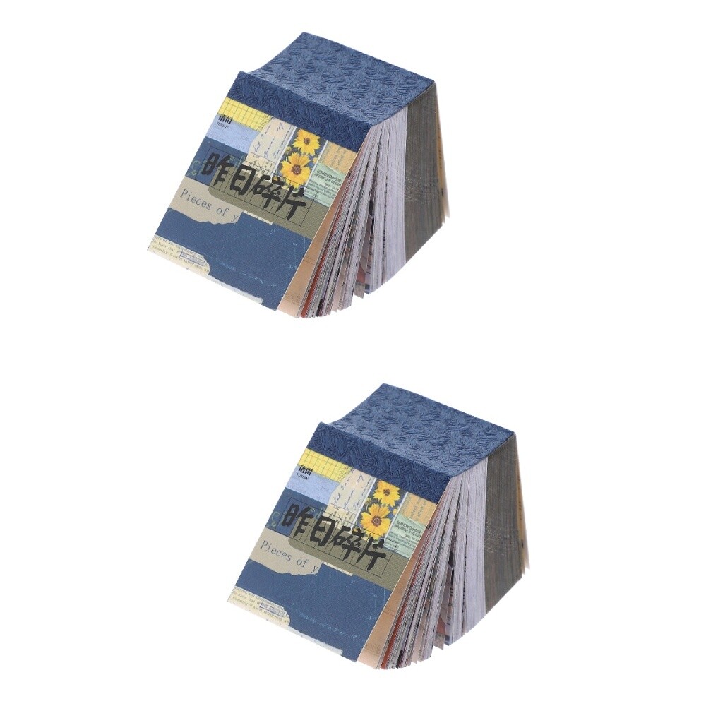 Set of 2 Sticker Book Paper Scrapbooking Stickers Vintage Decor | eBay