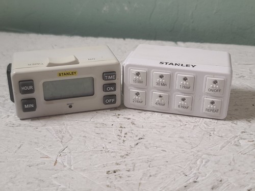 Lot 2 STANLEY TimerMax Digital Daily Timer TM213 & BNH-60/SU104A ...