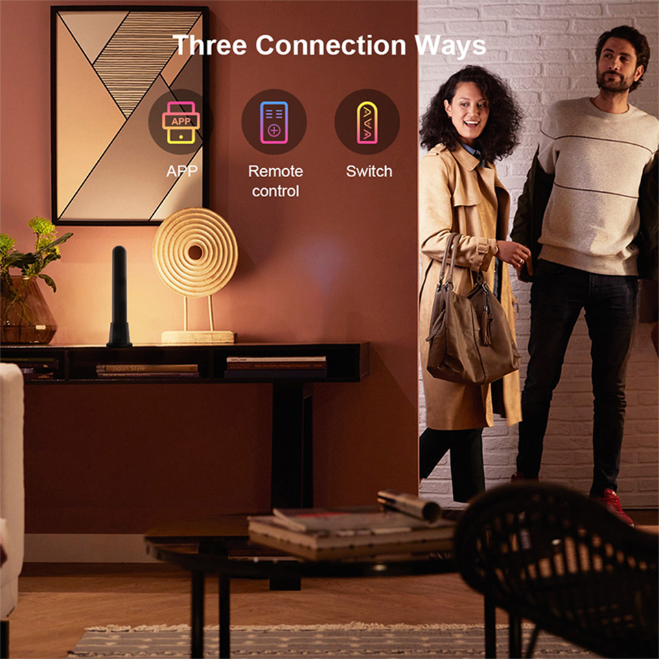 2X Smart LED Light Bar RGB Flow Light TV Gaming Backlight Bluetooth App Control | eBay UK