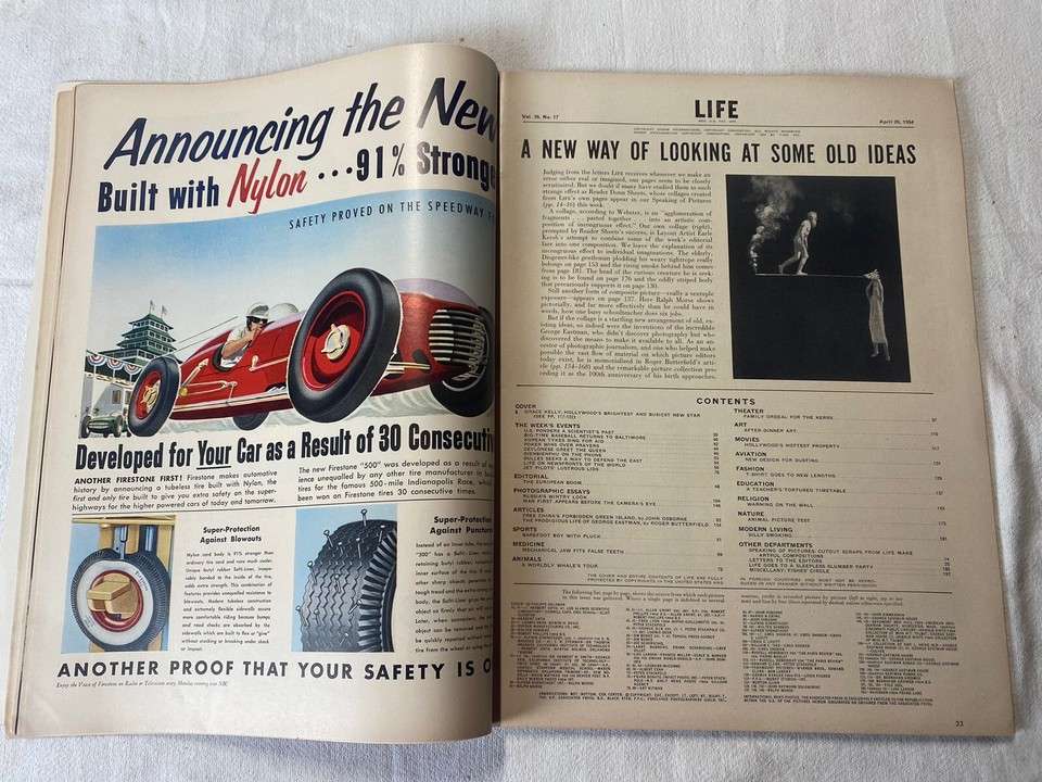 Vintage LIFE Magazine - April 26, 1954 - Grace Kelly, Dulles, GREAT ...