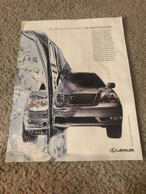 Vintage 2006 LEXUS LS SEDAN Car Print Ad CLIMATE CONTROL "THE GREAT ...