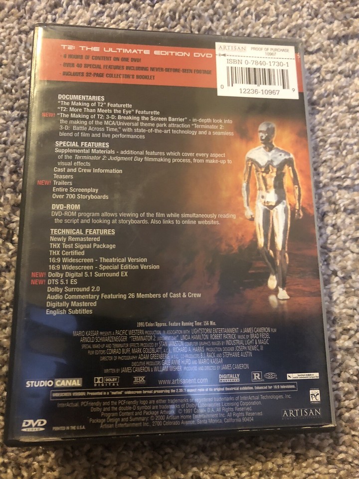 Terminator 2- Ultimate Edition-DVD-MULTIPLE DVDs SHIP FREE!, SEE STORE ...