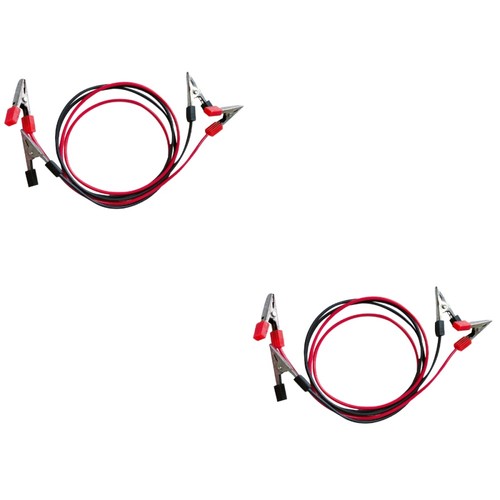 Set of 2 Clip Test Lead Clamp Meter Leads Dual Ended Wire | eBay