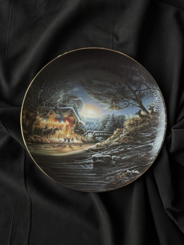 TERRY REDLIN 9 3/8" PLATE "TOASTING MARSHMALLOWS" Hadley Collection ...