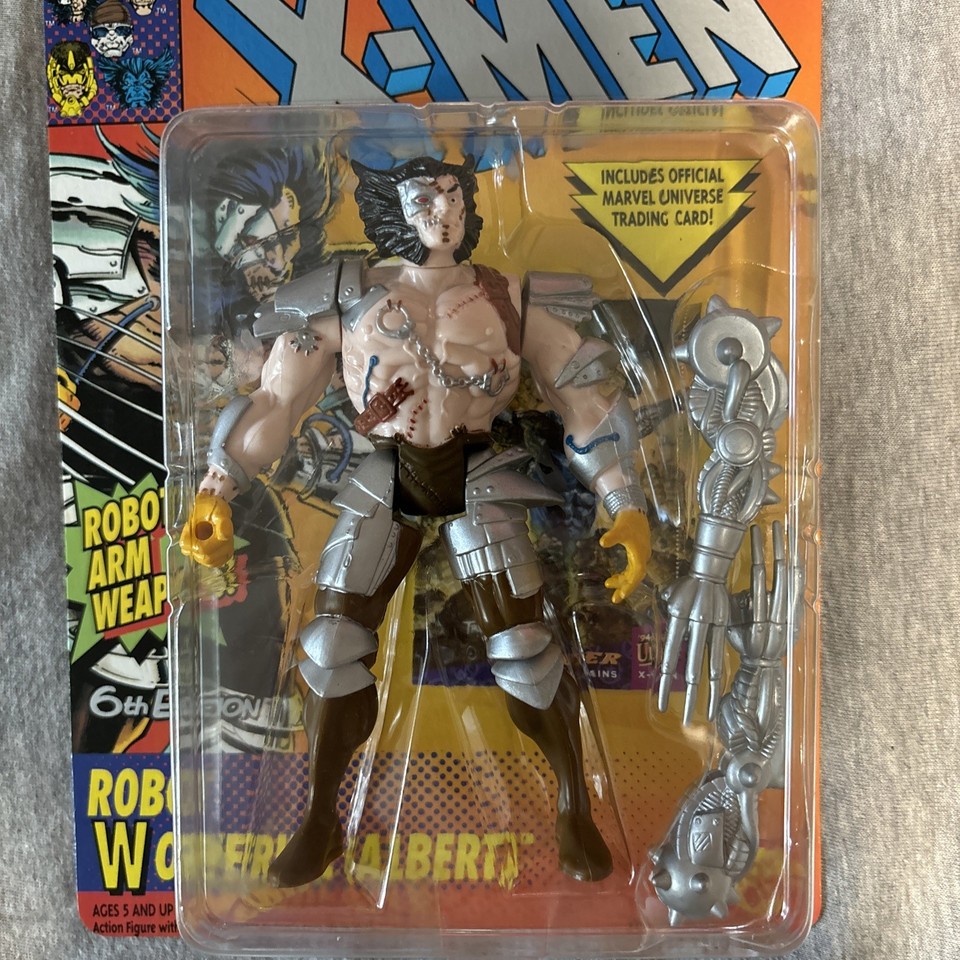 ToyBiz X-Men Robot Wolverine Albert Robotic Arm Weapons 1994 Action ...