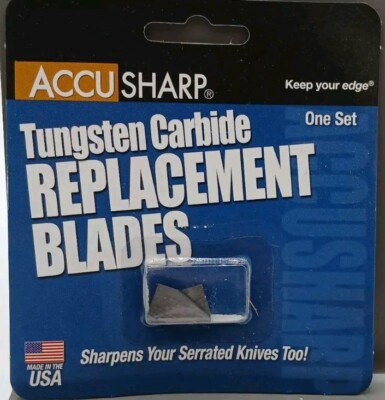 AccuSharp Replacement Blade Set Only Set of 2 Tungsten Carbide ...