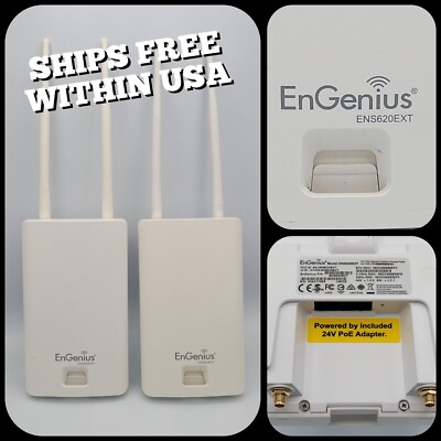 EnGenius ENS620EXT AC1300 802.11ac Outdoor Wireless Access Point 2x ...
