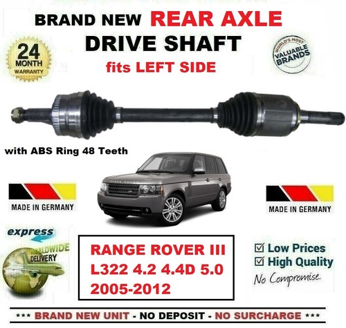 FOR RANGE ROVER L322 4.2 4.4D 5.0 2005-2012 BRAND NEW REAR AXLE LEFT ...
