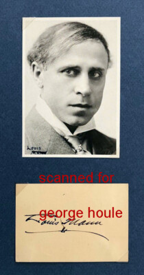 LOUIS MANN - SIGNED - ACTOR - CLARA BLANDICK | eBay