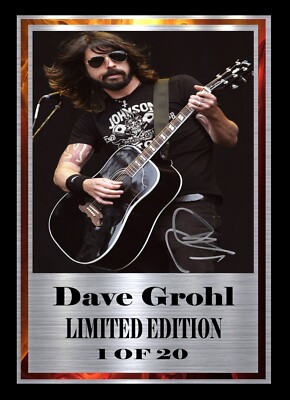 DAVE GROHL SIGNED LIMITED EDITION FRAMED | eBay UK