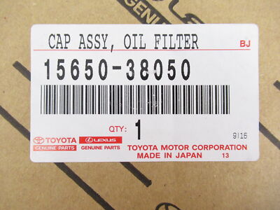 Genuine OEM Lexus 15650-38050 Oil Filter Housing Cap Assy w/ Element 10 ...