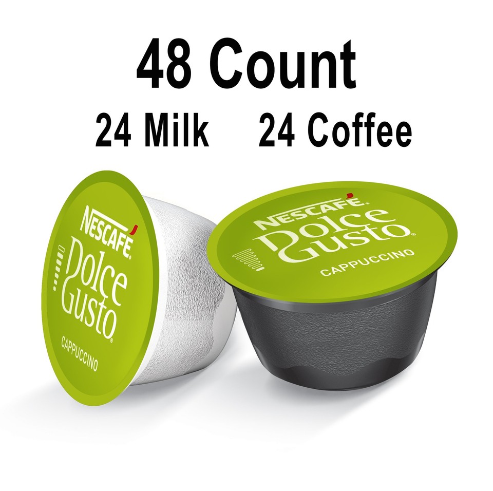 Dolce Gusto Nescafe Coffee Pods Cappuccino 16 Capsules Pack of 3 | eBay