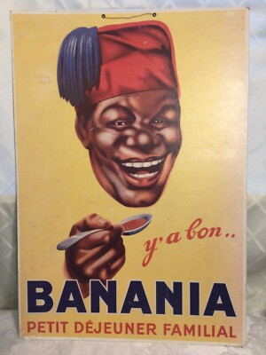 Poster 24x18 Banania Happy Man Enjoying Food French Art Deco 1930s ...