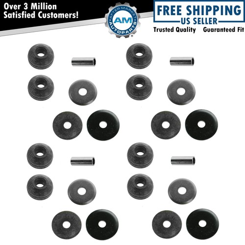 Front Rear Suspension Shock Strut Mount Bushing Kit Set 4pc New | eBay