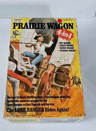 J-773 VINTAGE 1970'S GABRIEL THE LONE RANGER PRAIRE WAGON WITH BOX | eBay
