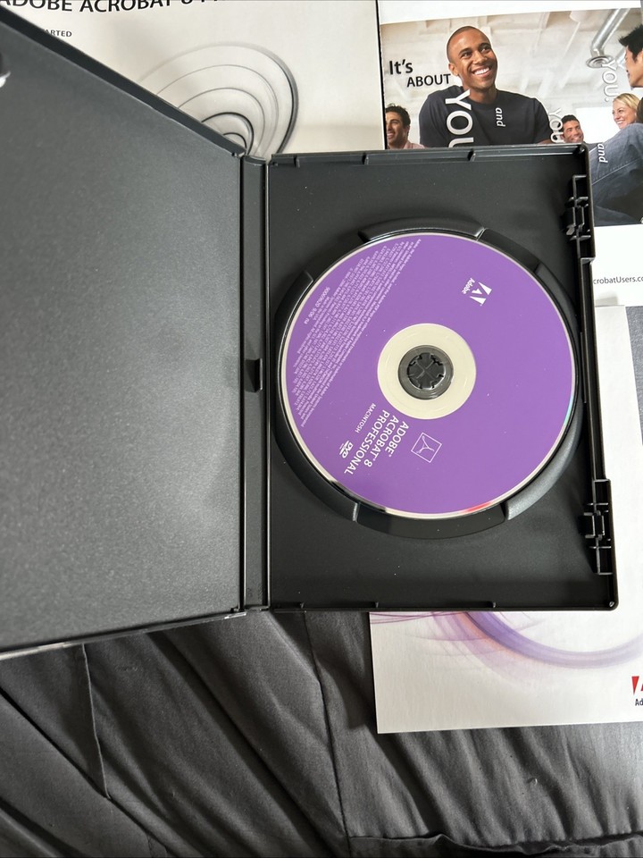 Adobe Acrobat 8 Professional installation CD Open Box with Product Key ...