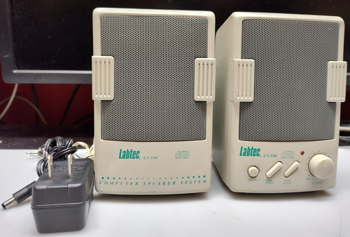 Labtec Computer Speaker System Model CS-550 w/ power supply | eBay