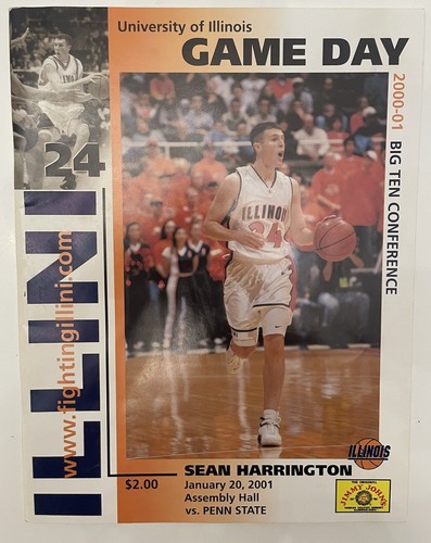 Fighting Illini Basketball Game Day Book - Sean Harrington Cover Jan ...
