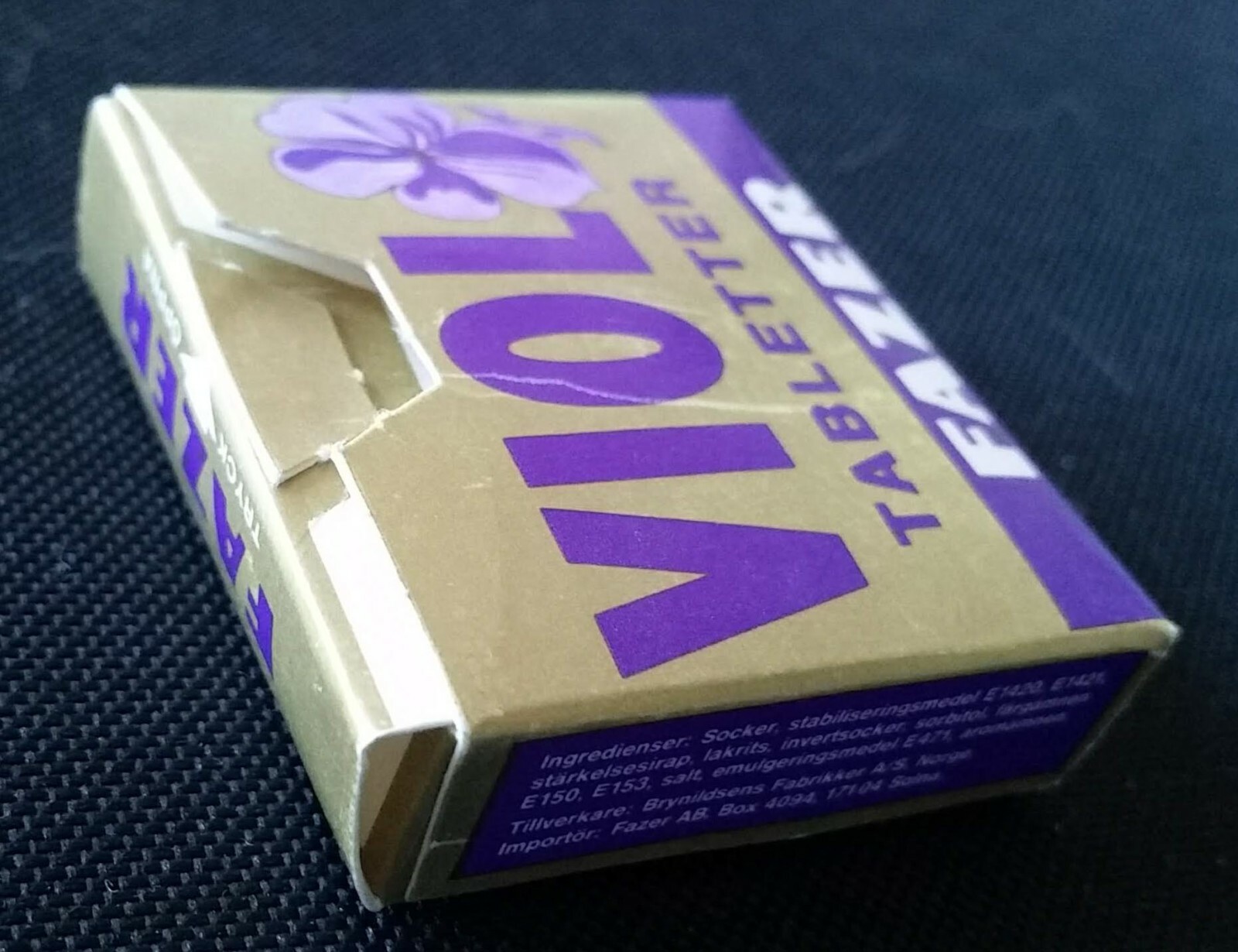 Original Opened Swedish Candy Stick Box Packet - Fazer - Viol | eBay