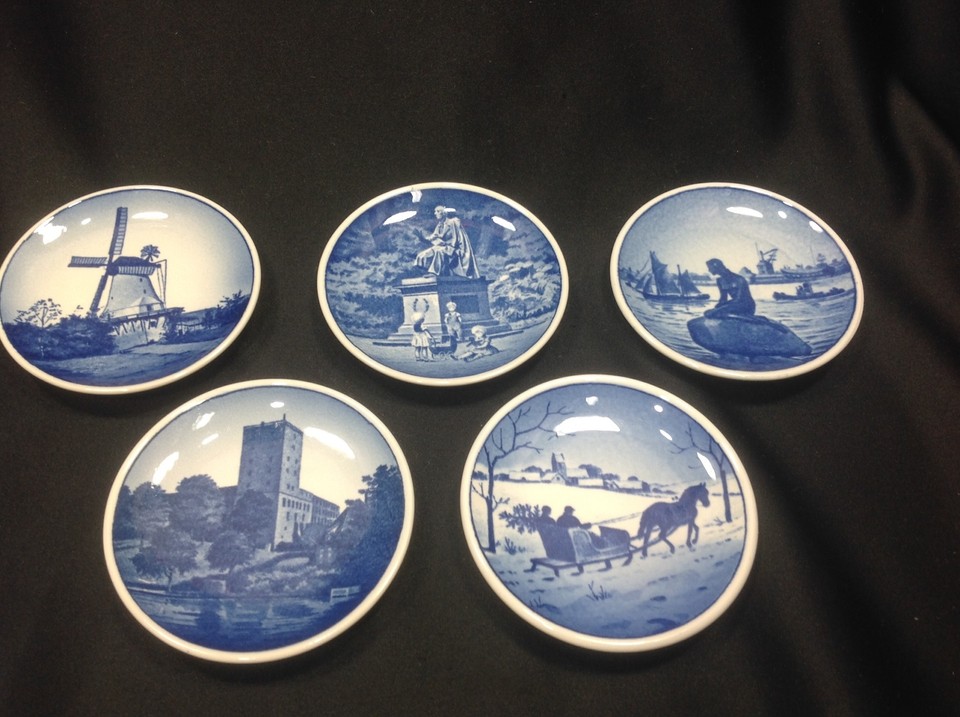 Vintage Miniature ROYAL COPENHAGEN Collectors Plates, Set (5) | eBay