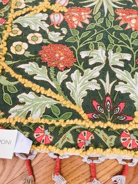 Magaschoni Home Raised Embroidered Rug Green 29x52 Palm Beach Decor ...