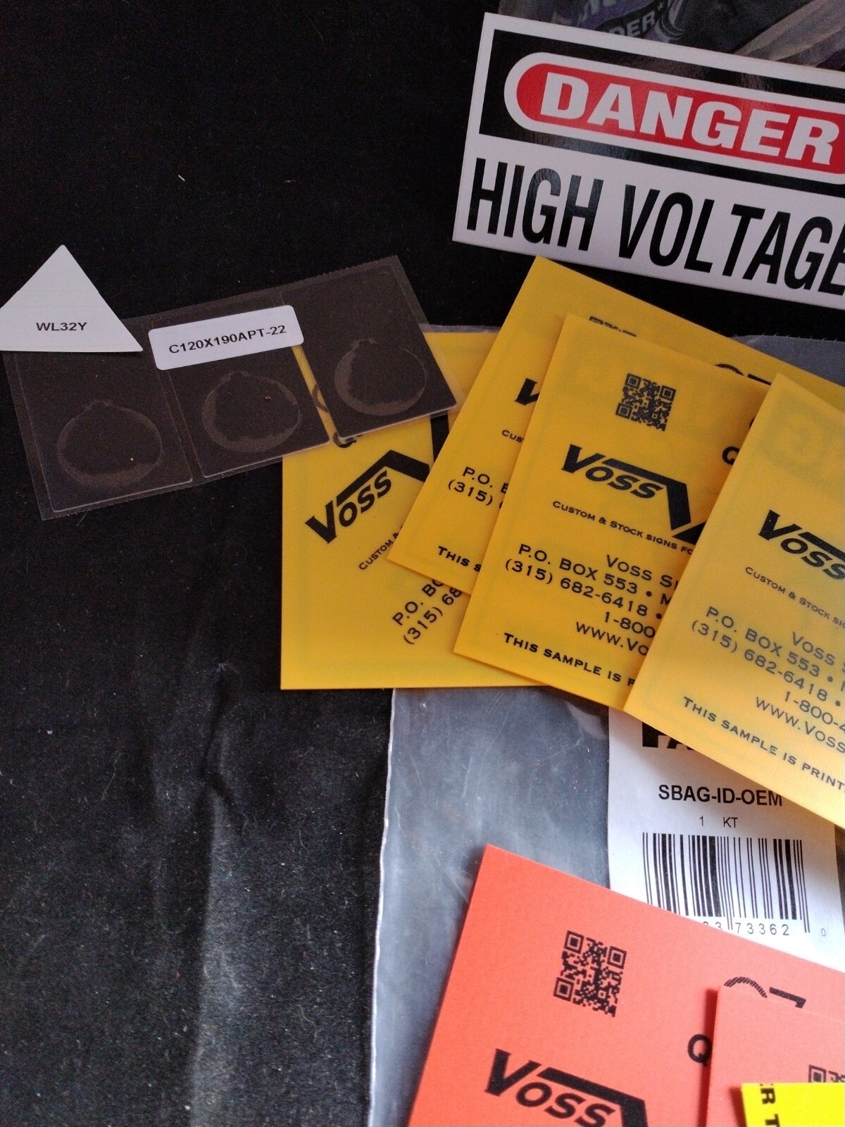 Danger Warning Sticker Signs Panduit Voss | eBay