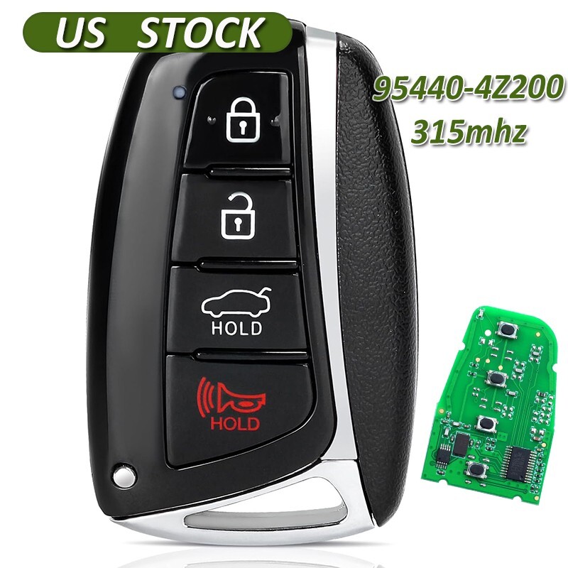 Smart Remote Key Fob 4 Button 95440-4Z200 for 2013 - 2018 Hyundai Santa ...