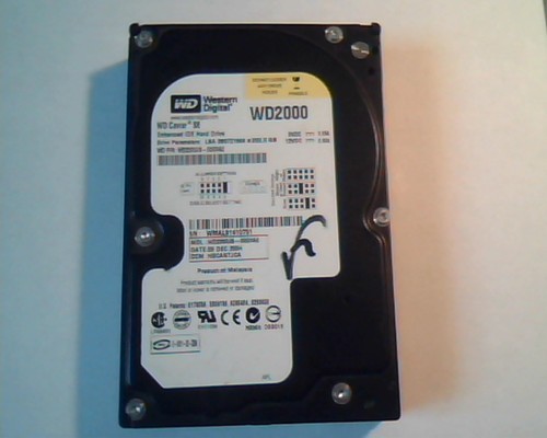 Hard Disk Drive IDE Western Digital WD2000 Caviar SE WD2000JB-00GVA0 ...