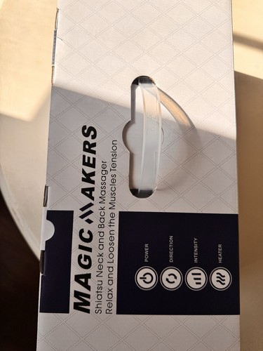 MAGIC MAKERS NECK AND BACK MASSAGER SHIATSU New In Box For Muscles | eBay