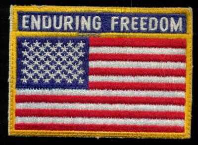 USAF USN US Army USMC American Flag Enduring Freedom Patch CT-5 | eBay