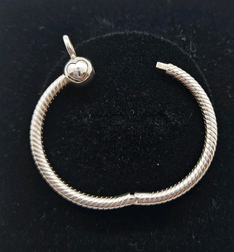 Authentic Pandora Sterling Silver .925 Medium Moments Charm Holder Item ...