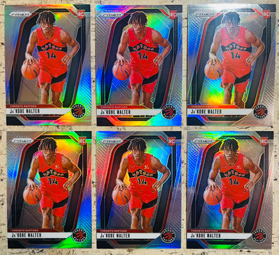 Lot 6 Jakobe Walter 2024-25 Panini Prizm Silver RC Toronto Raptors | eBay