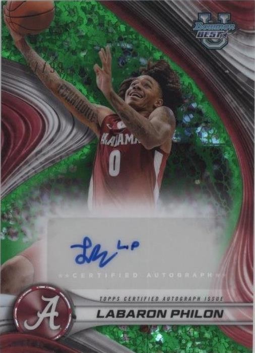 2024-25 Bowman University Best - Best of 2024 Autographs Labaron Philon ...